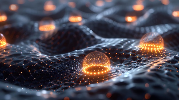 Premium Photo | Futuristic Network Topology with Glowing Nodes Premium Photo | Futuristic Network Topology with Glowing Nodes