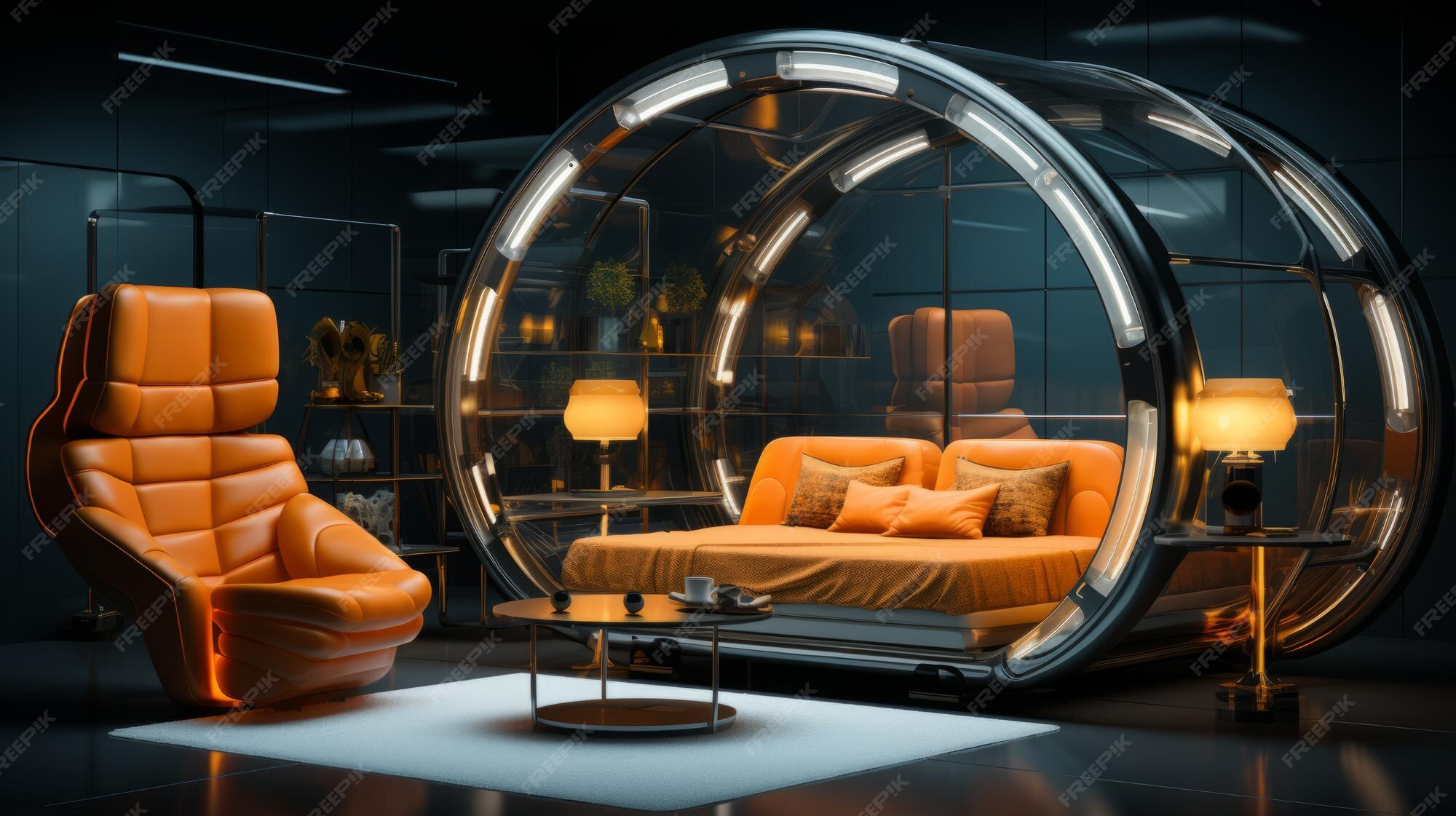 Premium Photo | The Futuristic Oasis Unveiling a Captivating Hotel Room ... Premium Photo | The Futuristic Oasis Unveiling a Captivating Hotel Room ...