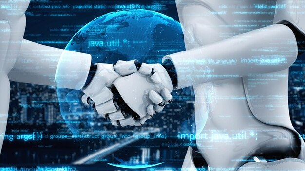 Premium AI Image | Futuristic robot artificial intelligence huminoid AI ... Premium AI Image | Futuristic robot artificial intelligence huminoid AI ...