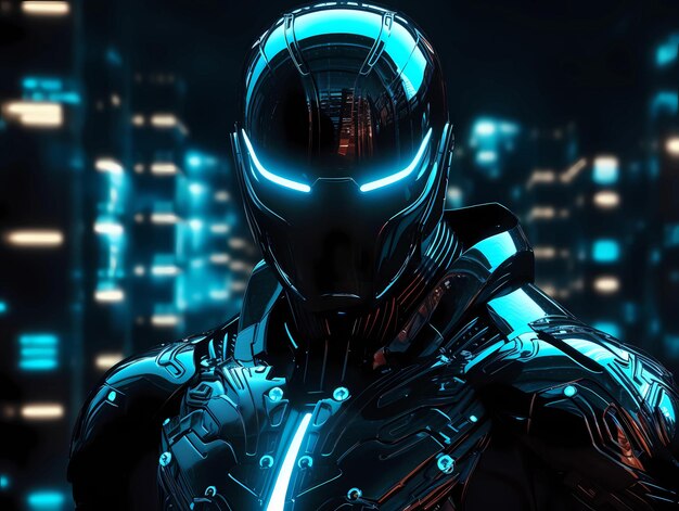 Premium AI Image | Futuristic robotic sentry robotic security agent ... Premium AI Image | Futuristic robotic sentry robotic security agent ...