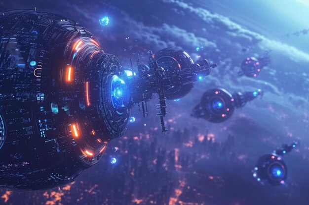 Premium Photo | Futuristic Science Fiction Cityscape A parallel ... Premium Photo | Futuristic Science Fiction Cityscape A parallel ...