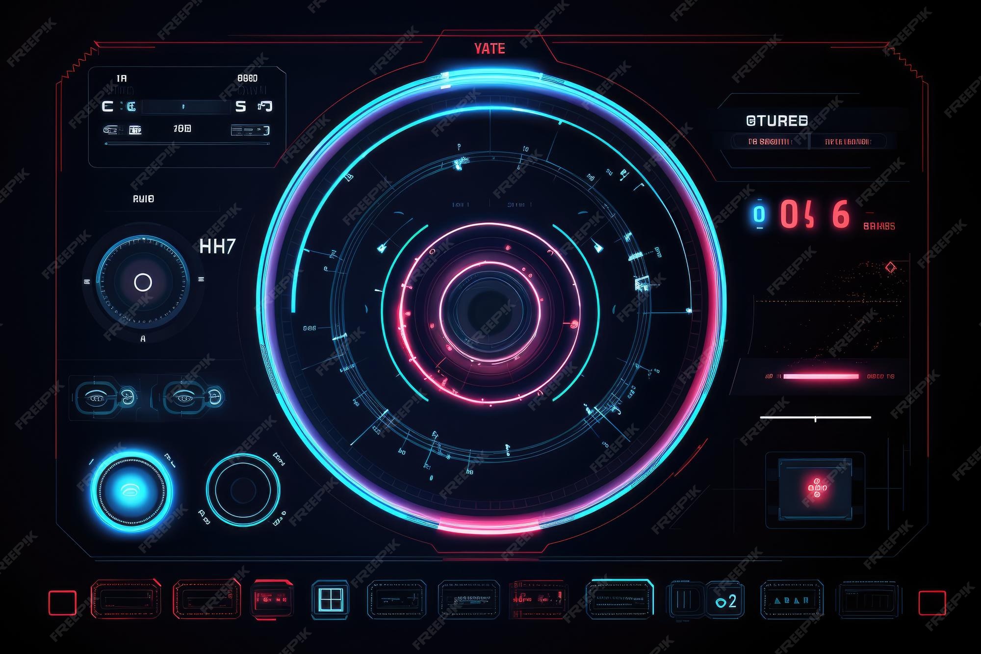 Premium Photo | Futuristic Sound Board With Neon Lights HighTech Audio ...