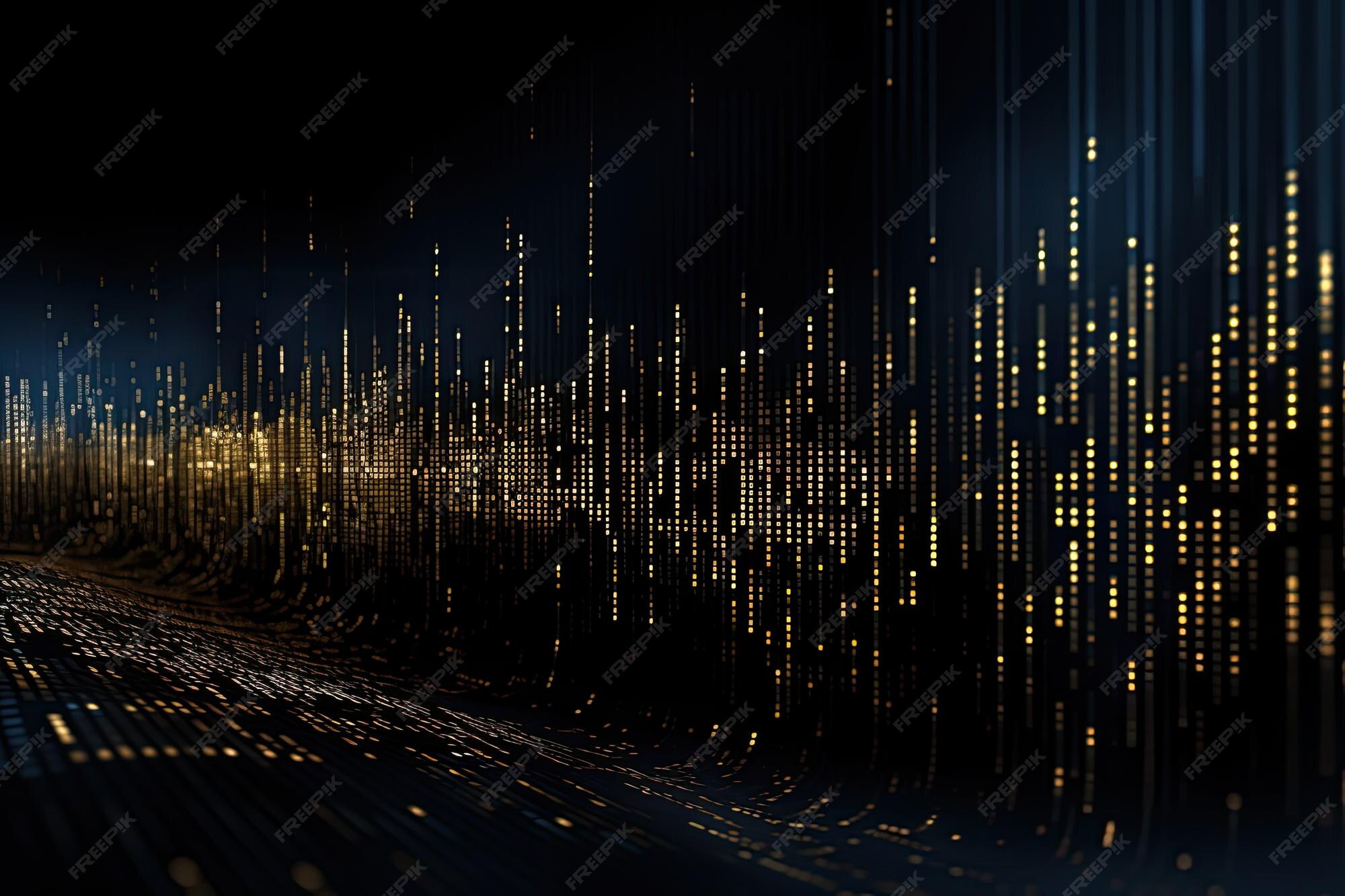 Premium AI Image | Futuristic technology background with glowing lines and dots 3d rendering ...