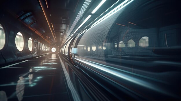 Premium AI Image | FUTURISTIC TRAIN ai generate Premium AI Image | FUTURISTIC TRAIN ai generate