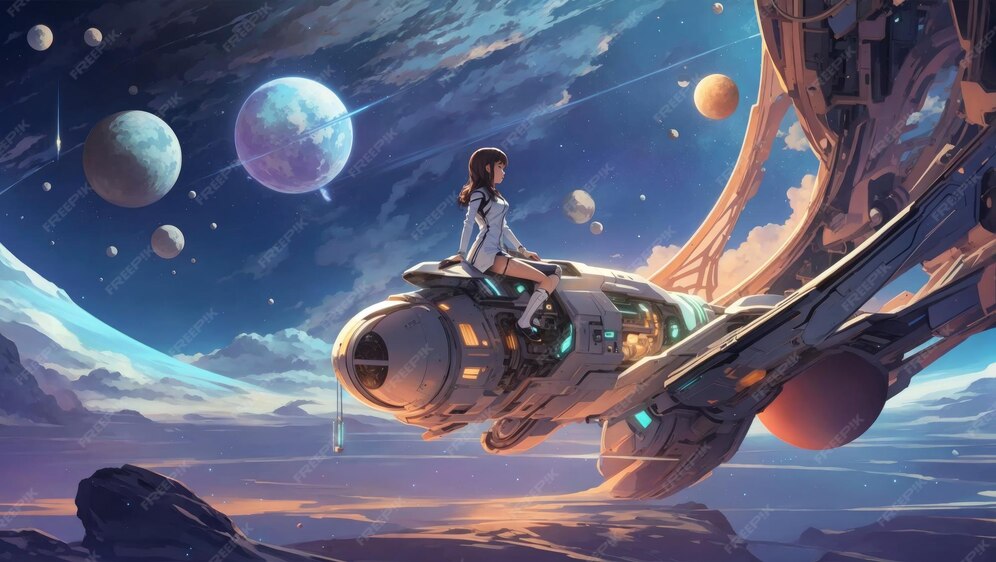 Premium AI Image | Galactic Odyssey A Vision of Infinite Futures Premium AI Image | Galactic Odyssey A Vision of Infinite Futures