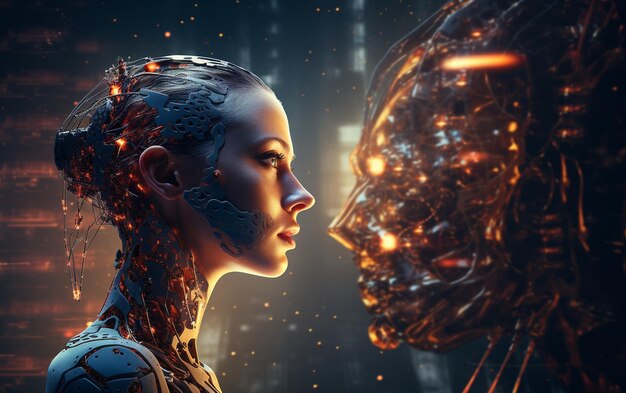 Premium AI Image | Gaze at the Convergence of AI and Computers Premium AI Image | Gaze at the Convergence of AI and Computers