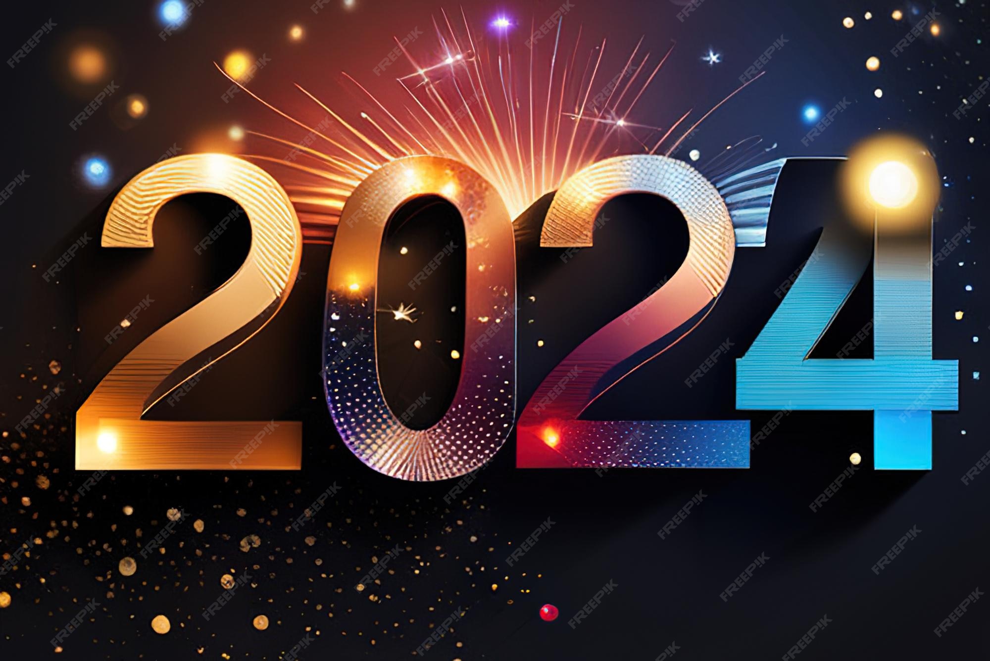 Gelukkig nieuwjaar 2024 met kleurrijke cijfers en achtergrond Premium ... Gelukkig nieuwjaar 2024 met kleurrijke cijfers en achtergrond Premium ...