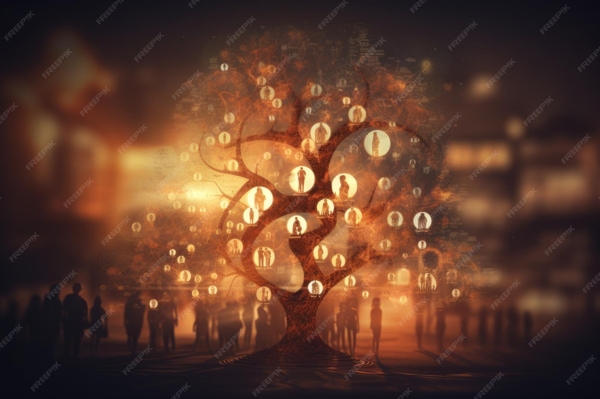 Premium AI Image | Genealogy concept background Premium AI Image | Genealogy concept background
