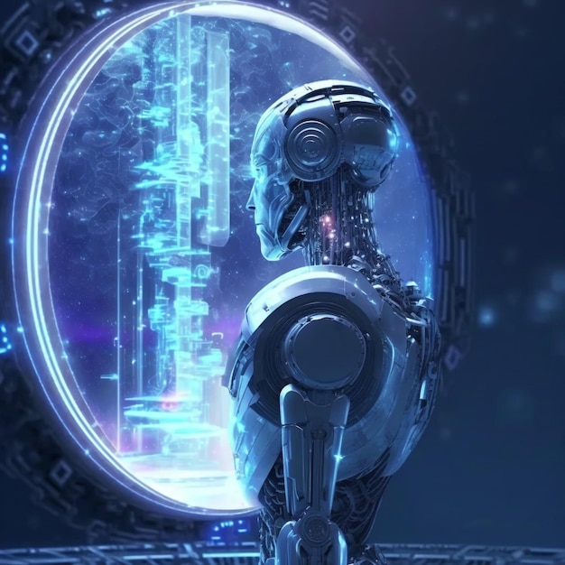 Premium AI Image | Generative ai artificial intelligence humanoid with ... Premium AI Image | Generative ai artificial intelligence humanoid with ...