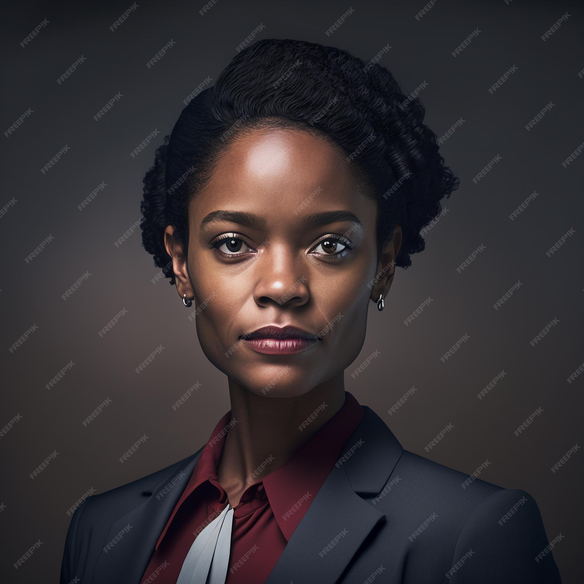 Premium AI Image | Generative ai black young businesswoman posing ... Premium AI Image | Generative ai black young businesswoman posing ...