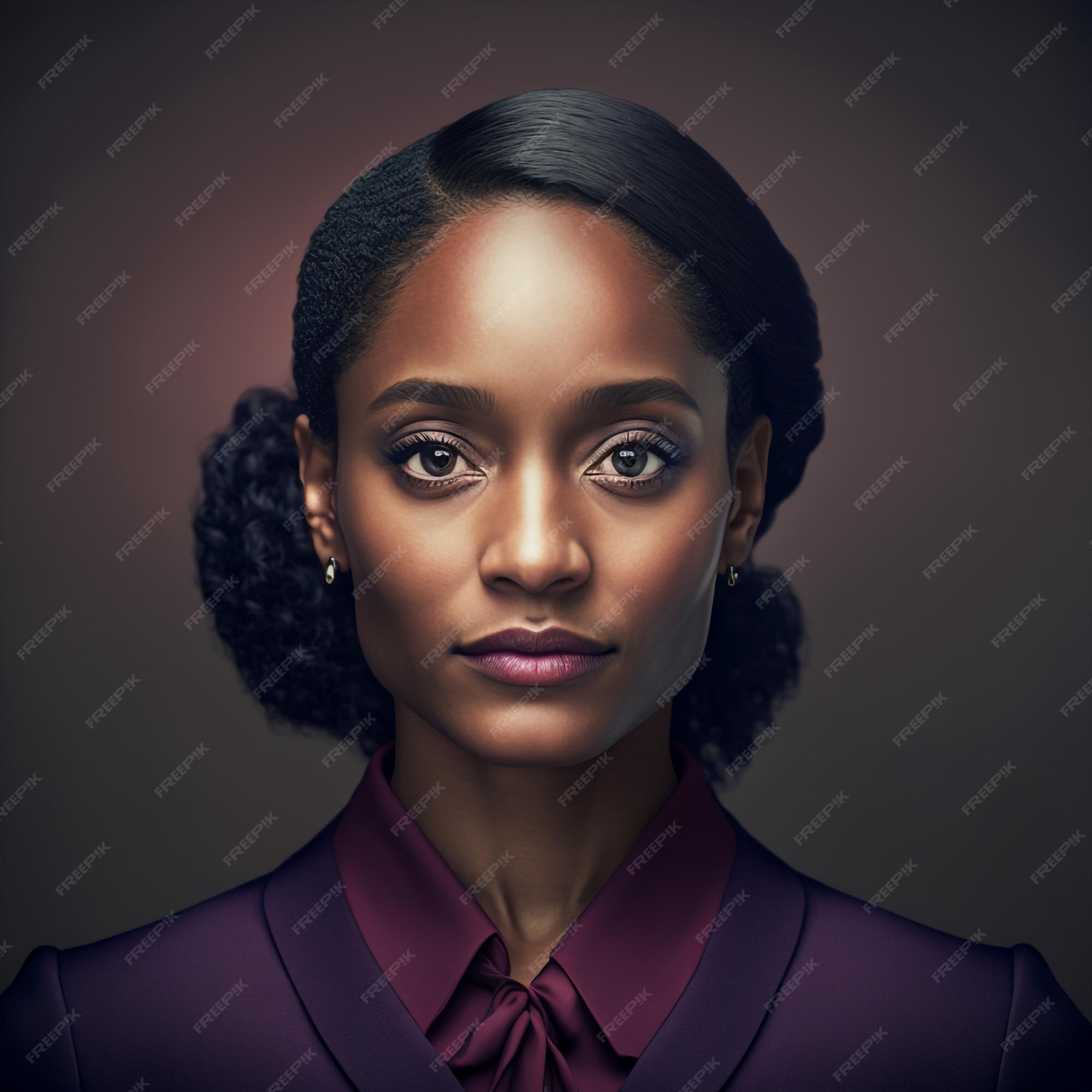 Premium AI Image | Generative ai black young businesswoman posing ... Premium AI Image | Generative ai black young businesswoman posing ...