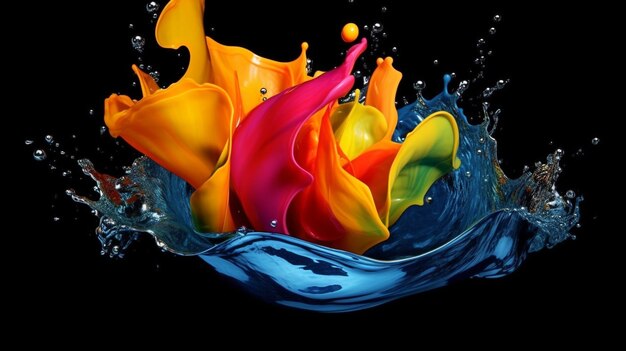 Premium AI Image | Generative AI Chromatic Symphony Premium AI Image | Generative AI Chromatic Symphony