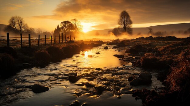 Premium AI Image | Generative AI Enigmatic Marshlands Premium AI Image | Generative AI Enigmatic Marshlands