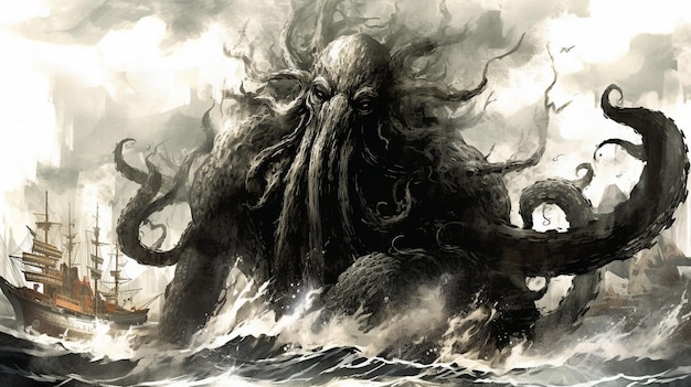Premium AI Image | Generative AI Guardian of the Abyss Premium AI Image | Generative AI Guardian of the Abyss