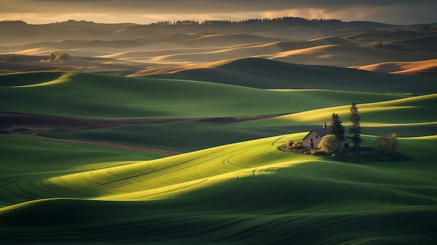 Premium AI Image | Generative AI Serenity in Motion Premium AI Image | Generative AI Serenity in Motion
