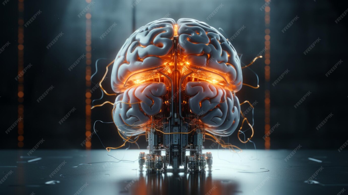Premium Photo | Generative AI Visualization of an AI brains conceptual ...