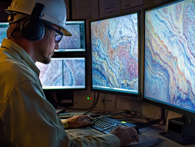 Geophysicist monitoring seismic activity in realtime | Premium AI ... Geophysicist monitoring seismic activity in realtime | Premium AI ...