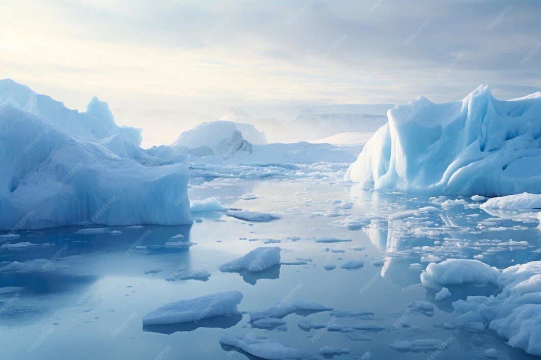 Premium AI Image | Glacier Fragmentation Visualizing Climate Change Impact Premium AI Image | Glacier Fragmentation Visualizing Climate Change Impact