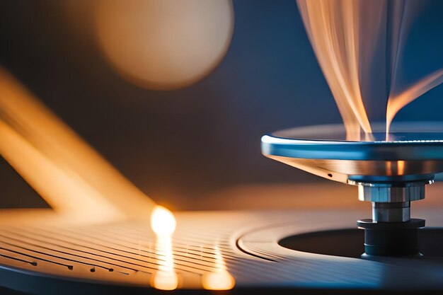 Premium AI Image | A glass and a blue cd that is being used to measure ... Premium AI Image | A glass and a blue cd that is being used to measure ...