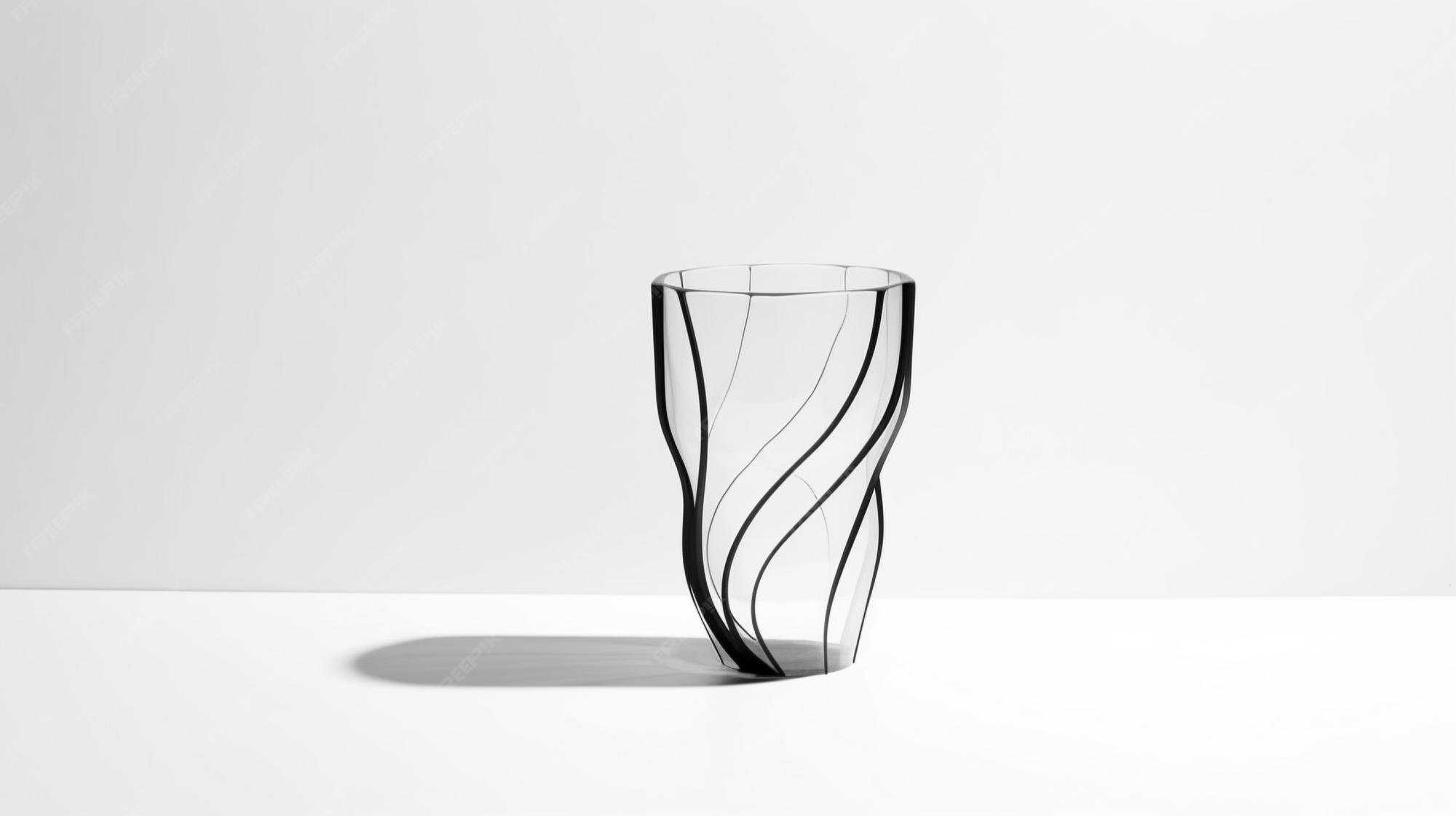Premium Ai Image Glass Line Art