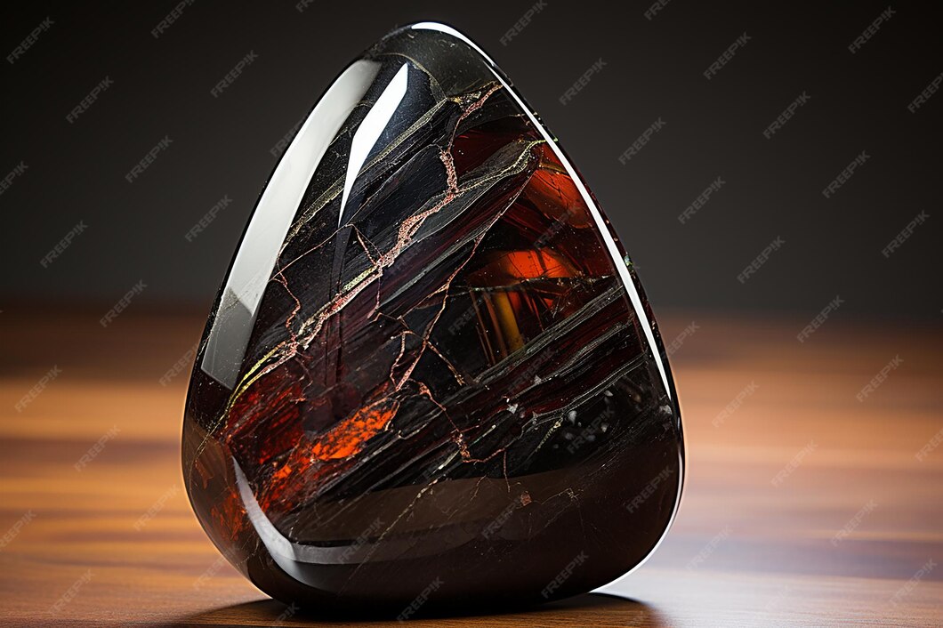 Premium AI Image | Gleaming Obsidian Smooth and Shiny Surface Premium AI Image | Gleaming Obsidian Smooth and Shiny Surface
