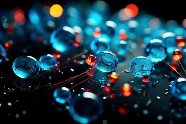 Premium AI Image | A glimpse into the microscopic world reveals an ... Premium AI Image | A glimpse into the microscopic world reveals an ...