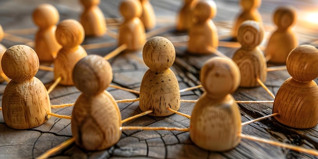 Global Connectivity Symbolized by Wooden Figures in a Social Networking ... Global Connectivity Symbolized by Wooden Figures in a Social Networking ...