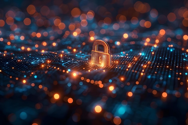 Premium Photo | Global file transfer service with secure encrypted network for storing protected ...