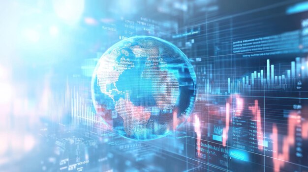Global Network and Data Visualization | Premium AI-generated image Global Network and Data Visualization | Premium AI-generated image