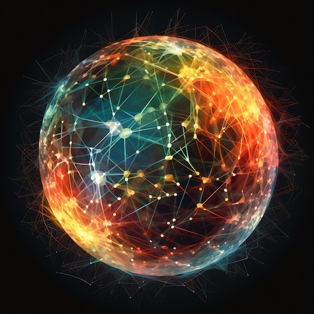 Premium AI Image | global network Premium AI Image | global network