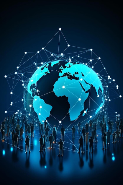 Premium Photo | Global structure networking and data connection concept Premium Photo | Global structure networking and data connection concept