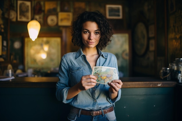 Premium AI Image | GlobeTrotter Woman Ready to Conquer the World Premium AI Image | GlobeTrotter Woman Ready to Conquer the World