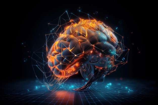 Premium Photo | Glowing brain with a neural network and synapses Premium Photo | Glowing brain with a neural network and synapses