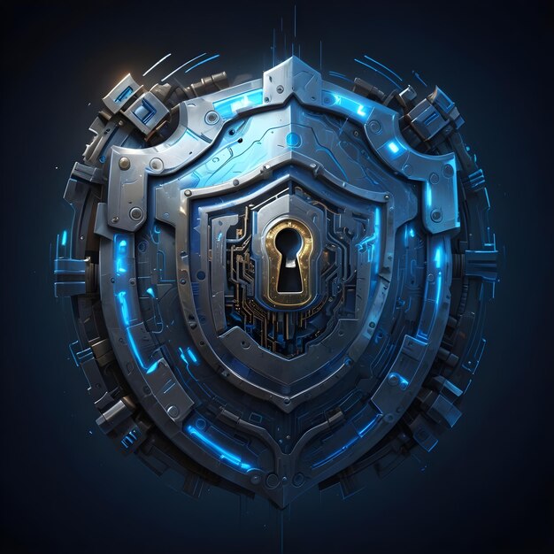 Glowing metal padlock | Premium AI-generated image Glowing metal padlock | Premium AI-generated image