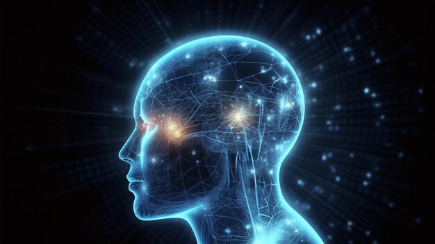 Premium AI Image | Glowing Neural Network A CloseUp of the Human Brain ... Premium AI Image | Glowing Neural Network A CloseUp of the Human Brain ...