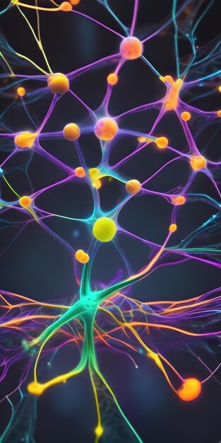 Premium AI Image | Glowing neuronal network Premium AI Image | Glowing neuronal network
