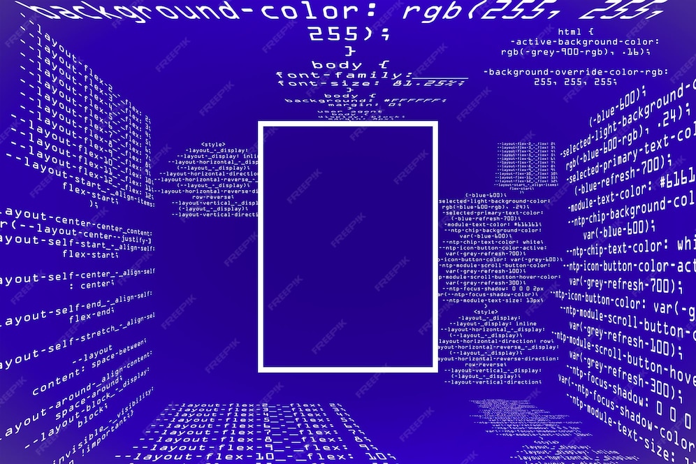 Premium Photo Glowing Purple Coding Programming Background With Square Mock Up Frame Big Data