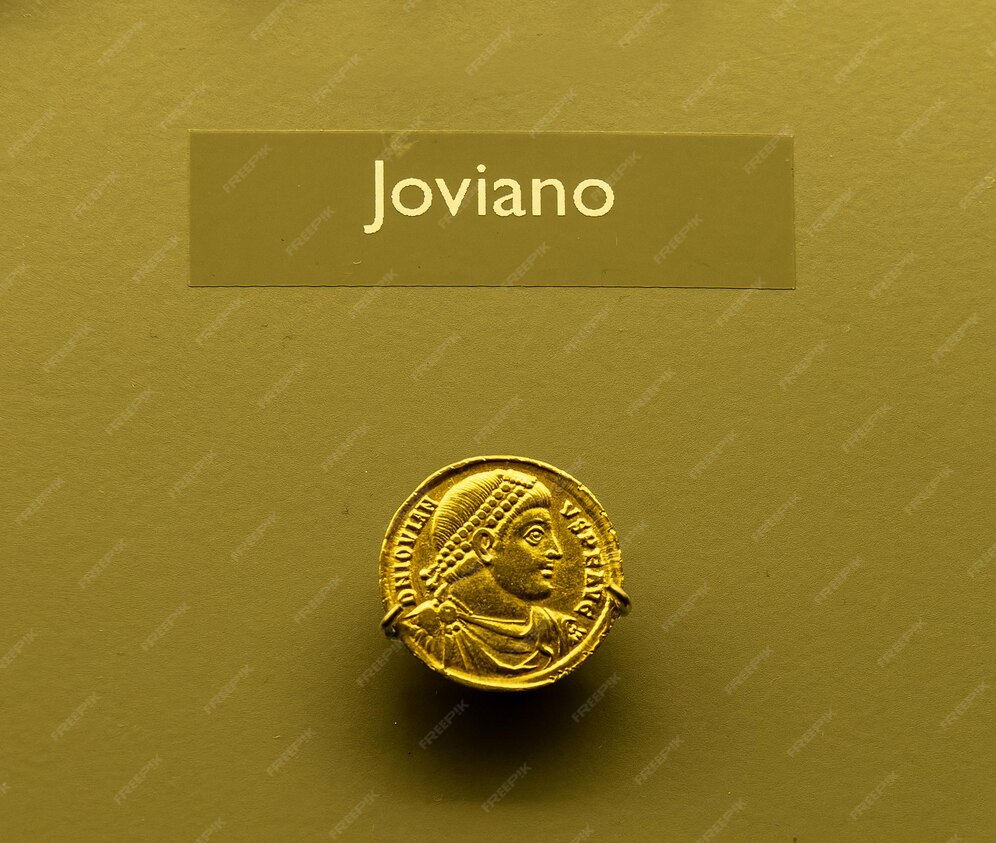 Premium Photo | Gold Coin Featuring Emperor Jovian Premium Photo | Gold Coin Featuring Emperor Jovian