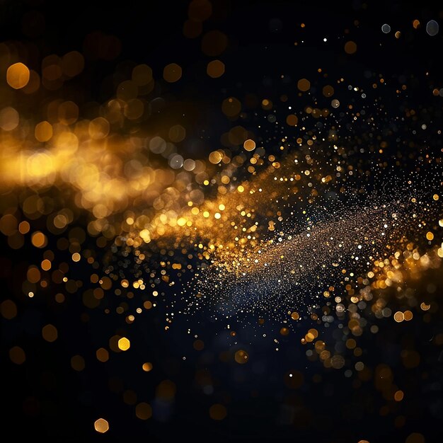 Premium Photo | Golden Sparkles Isolated on Black Background Premium Photo | Golden Sparkles Isolated on Black Background