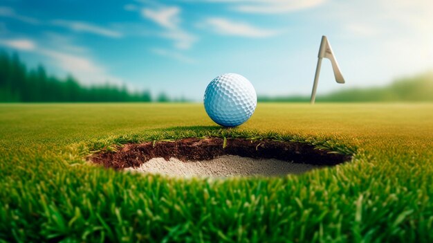 Premium AI Image | golf player hitting shot Generative AI Premium AI Image | golf player hitting shot Generative AI