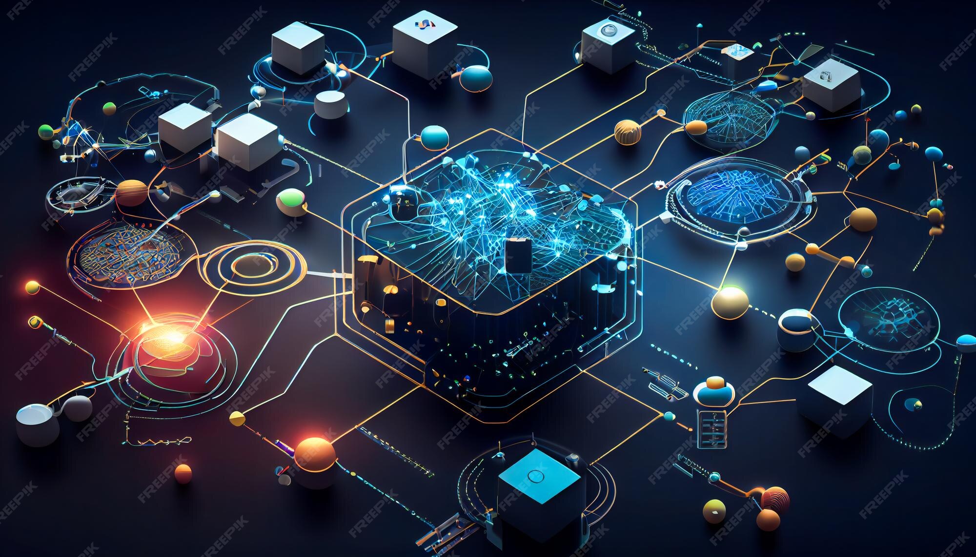 Premium Photo | A graphical representation of a connected IoT network Premium Photo | A graphical representation of a connected IoT network