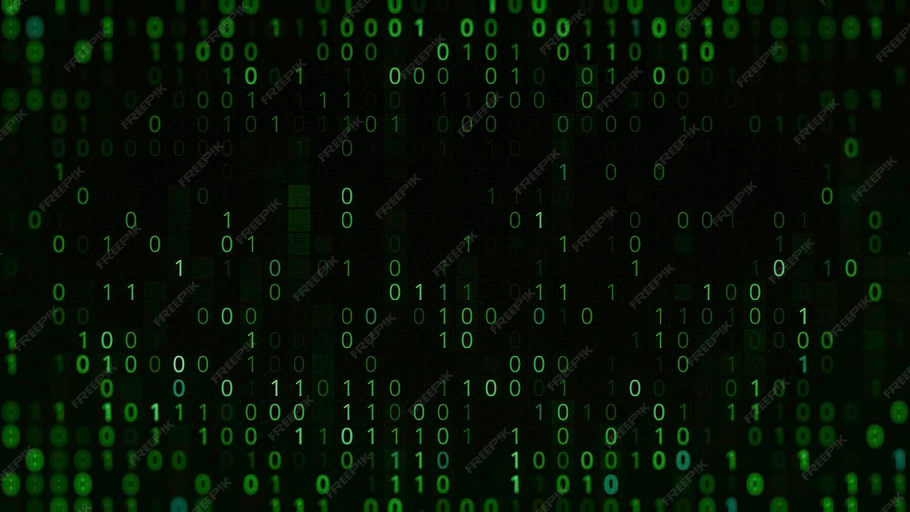 Premium Photo Green Background Of Matrix With Binary Code Animation Set Of Binary Code In