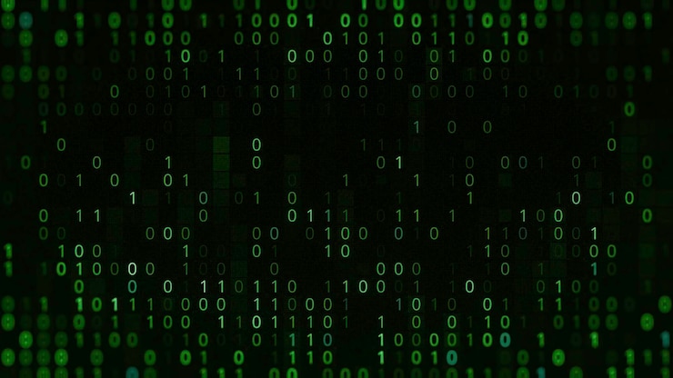 Premium Photo | Green background of matrix with binary code animation ...