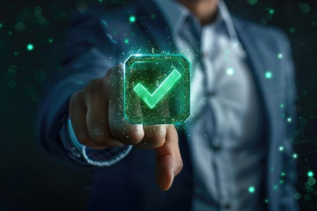 Green Check Mark for Compliance and Certification Concept | Premium AI ... Green Check Mark for Compliance and Certification Concept | Premium AI ...
