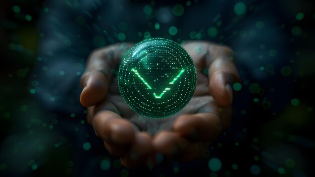 Premium Photo | Green check mark for compliance certification Premium Photo | Green check mark for compliance certification