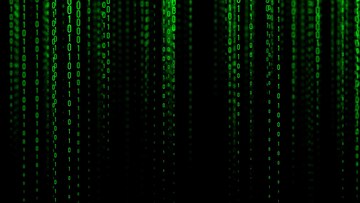 Premium Photo | Green matrix background technology stream binary code ...