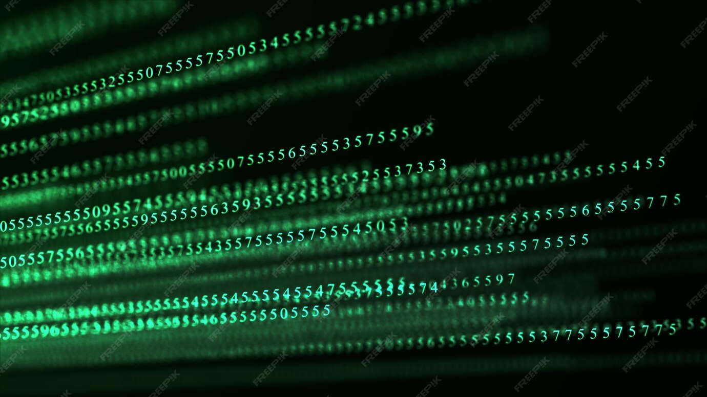 Premium Photo | Green matrix background technology stream binary code ...