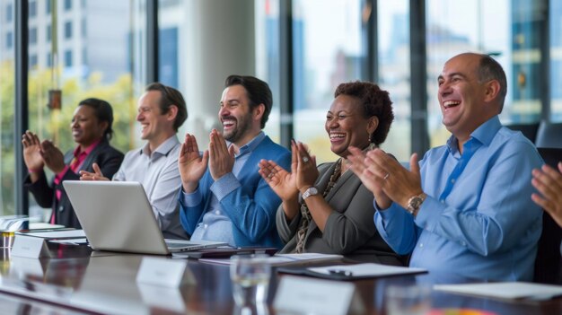 Group of Clapping Professionals | Premium AI-generated image Group of Clapping Professionals | Premium AI-generated image