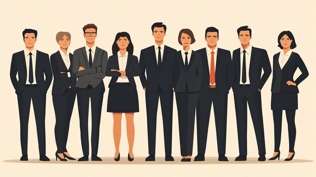 Group of diverse business people standing together | Premium AI ... Group of diverse business people standing together | Premium AI ...