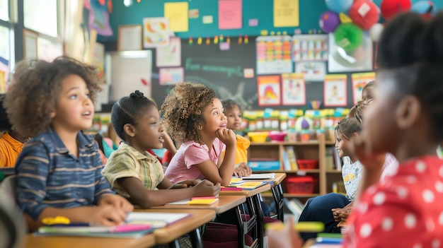 Premium Photo | A group of diverse elementary school students sitting ... Premium Photo | A group of diverse elementary school students sitting ...